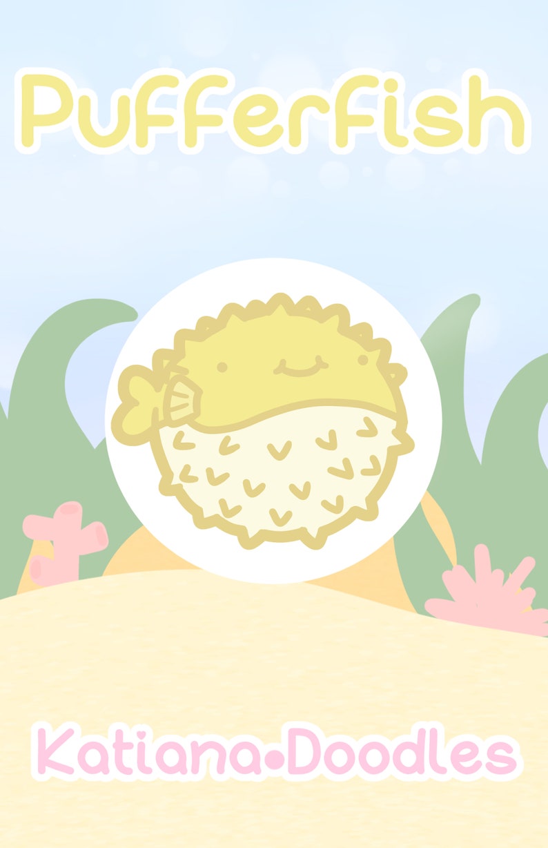 Chibi Pufferfish Hard Enamel Pin DISCONTINUED - Etsy