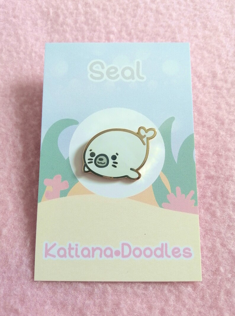 Chibi Seal Hard Enamel Pin | Etsy