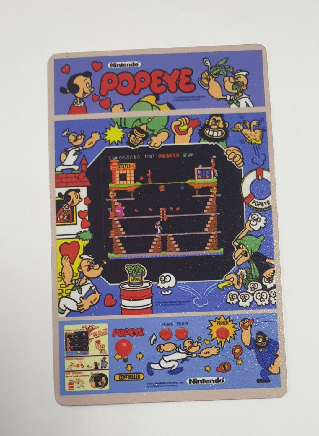 Popeye Arcade Aluminium Credit Card Size Fridge Magnet - Etsy