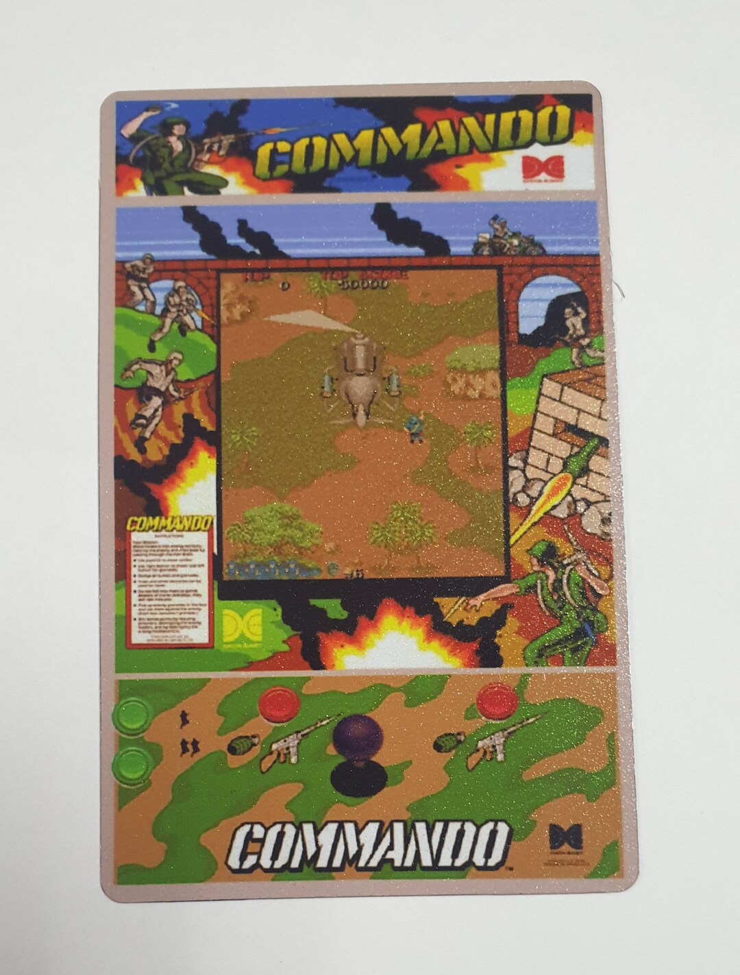 Commando Arcade Aluminium Credit Card Size Fridge Magnet - Etsy