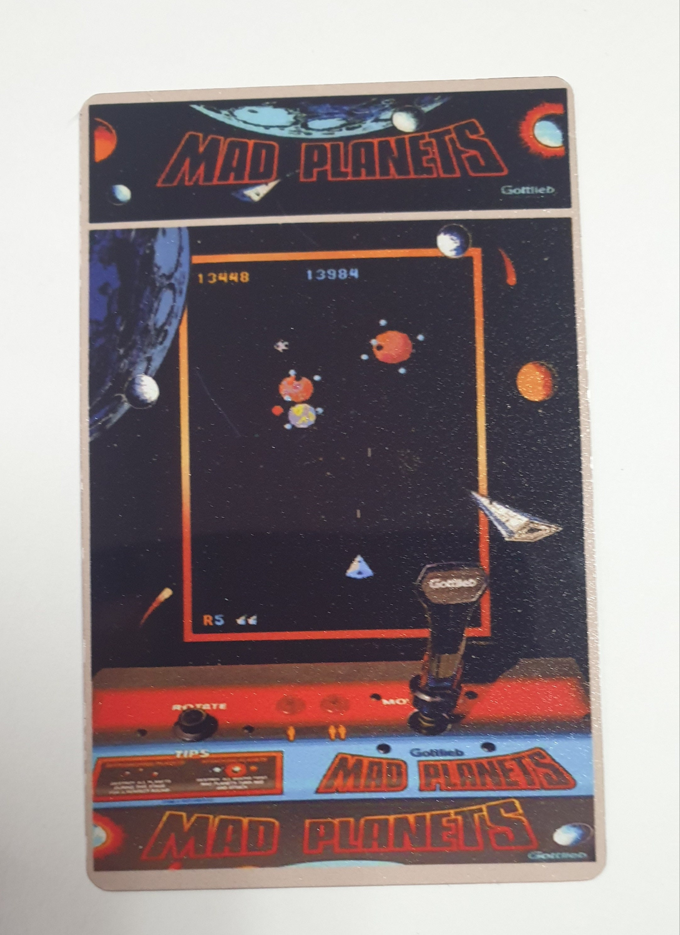 Mad Planets Arcade Aluminium Credit Card Size Fridge Magnet - Etsy