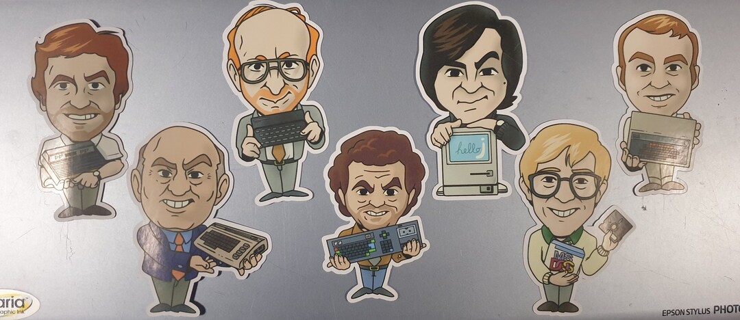 Retro Computers Sticker Set Magnificent 7 - Etsy