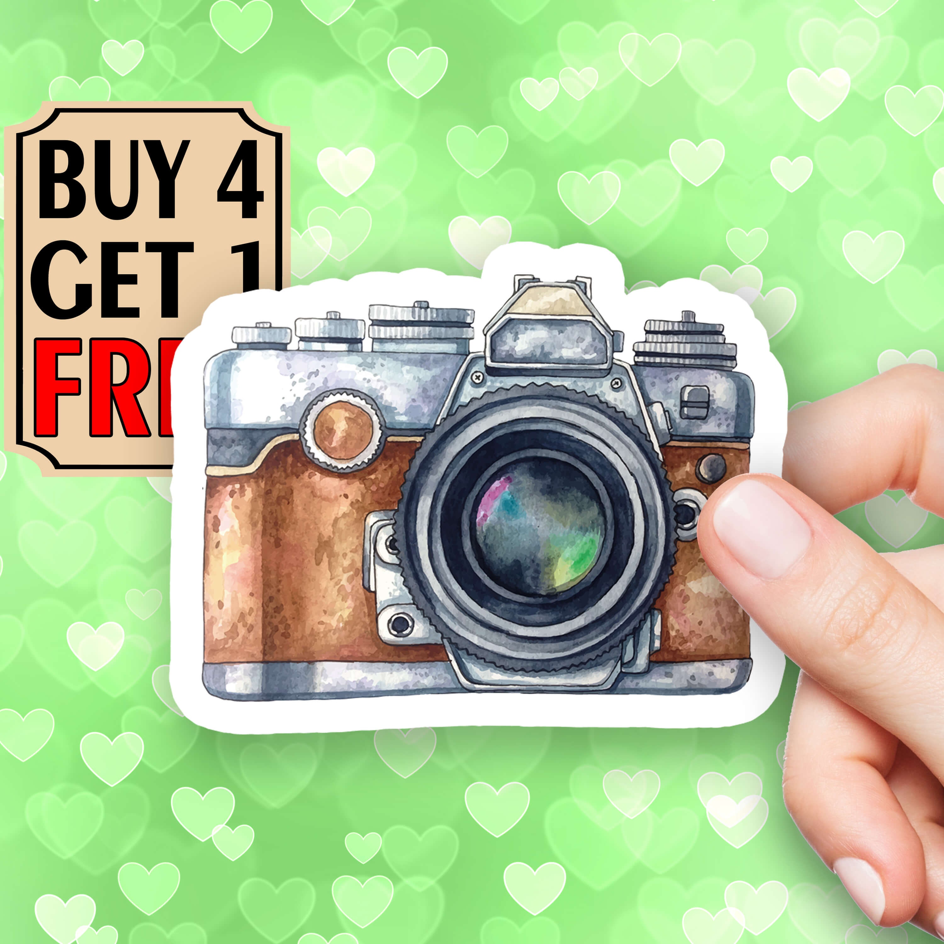 Camera Sticker Photography Sticker Retro Cool Stickers Laptop | Etsy