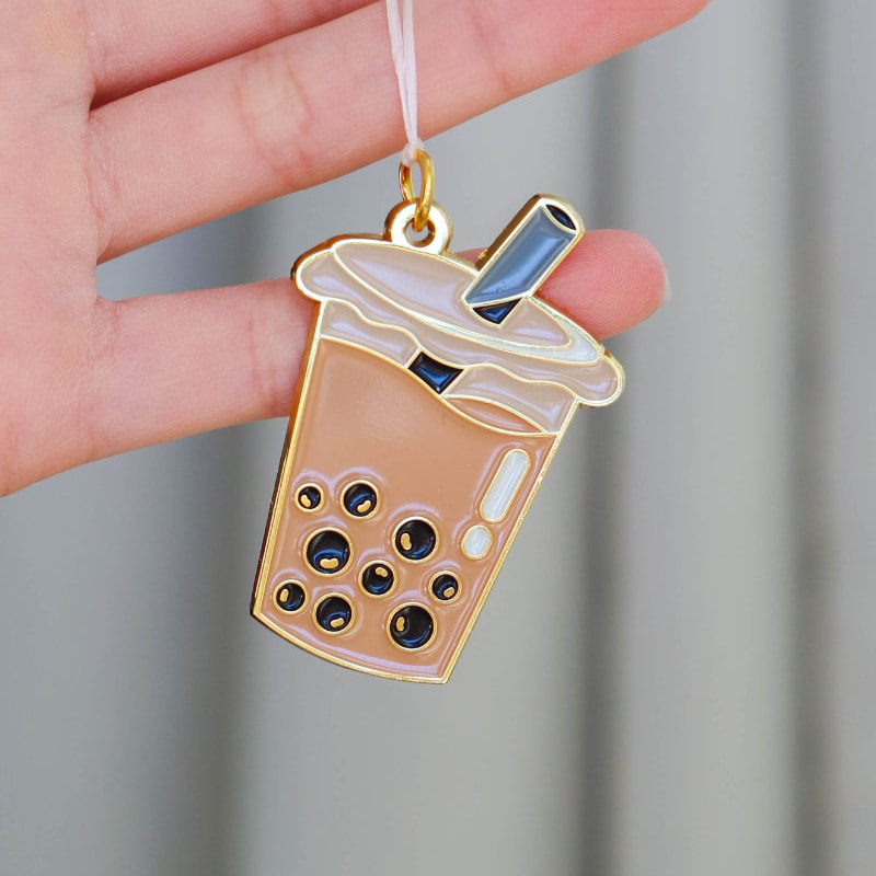 Boba Tea Keychain - Etsy
