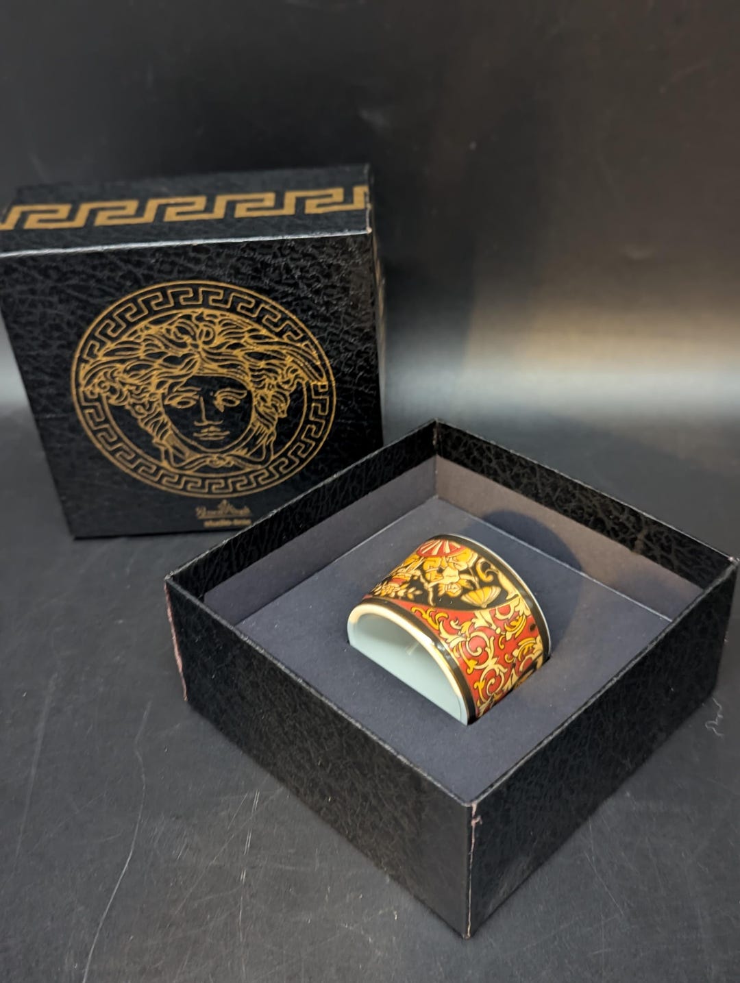 Porcelain Napkin Ring - ROSENTHAL MEETS VERSACE, Gianni Versace. Medusa ...