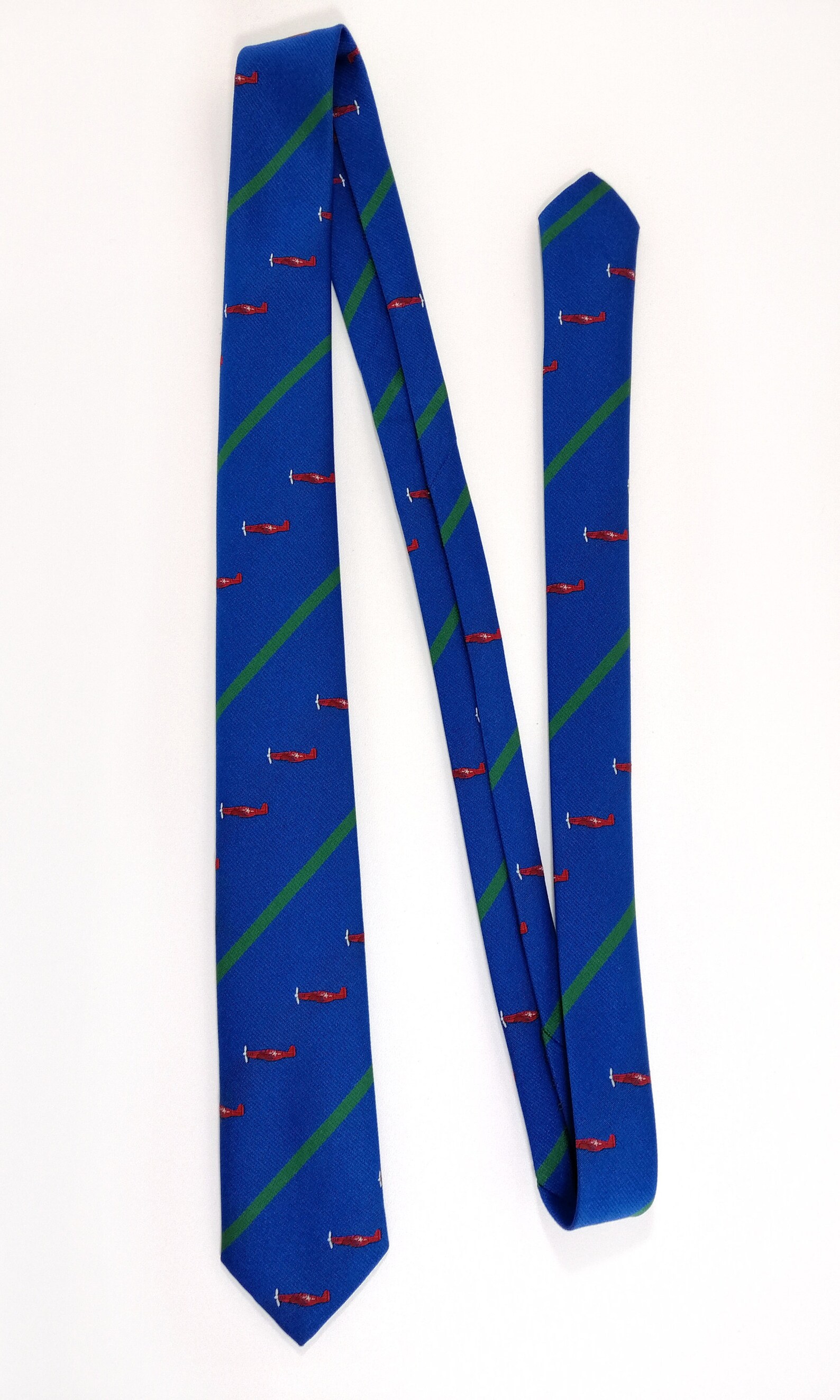 Skinny Blue Aviation Tie Gift for Pilot Airman Necktie | Etsy