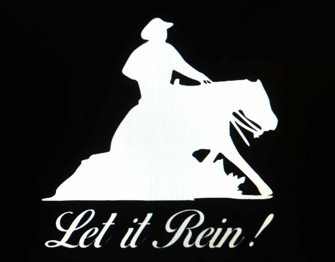 Reining Horse Decal Window Sticker - Etsy