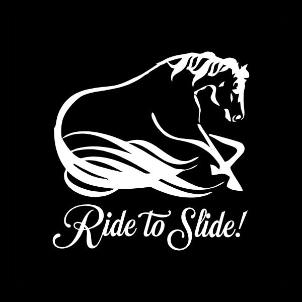 Horse Decal, Horse Sticker, Reining Horse, Sliding Horse - Etsy