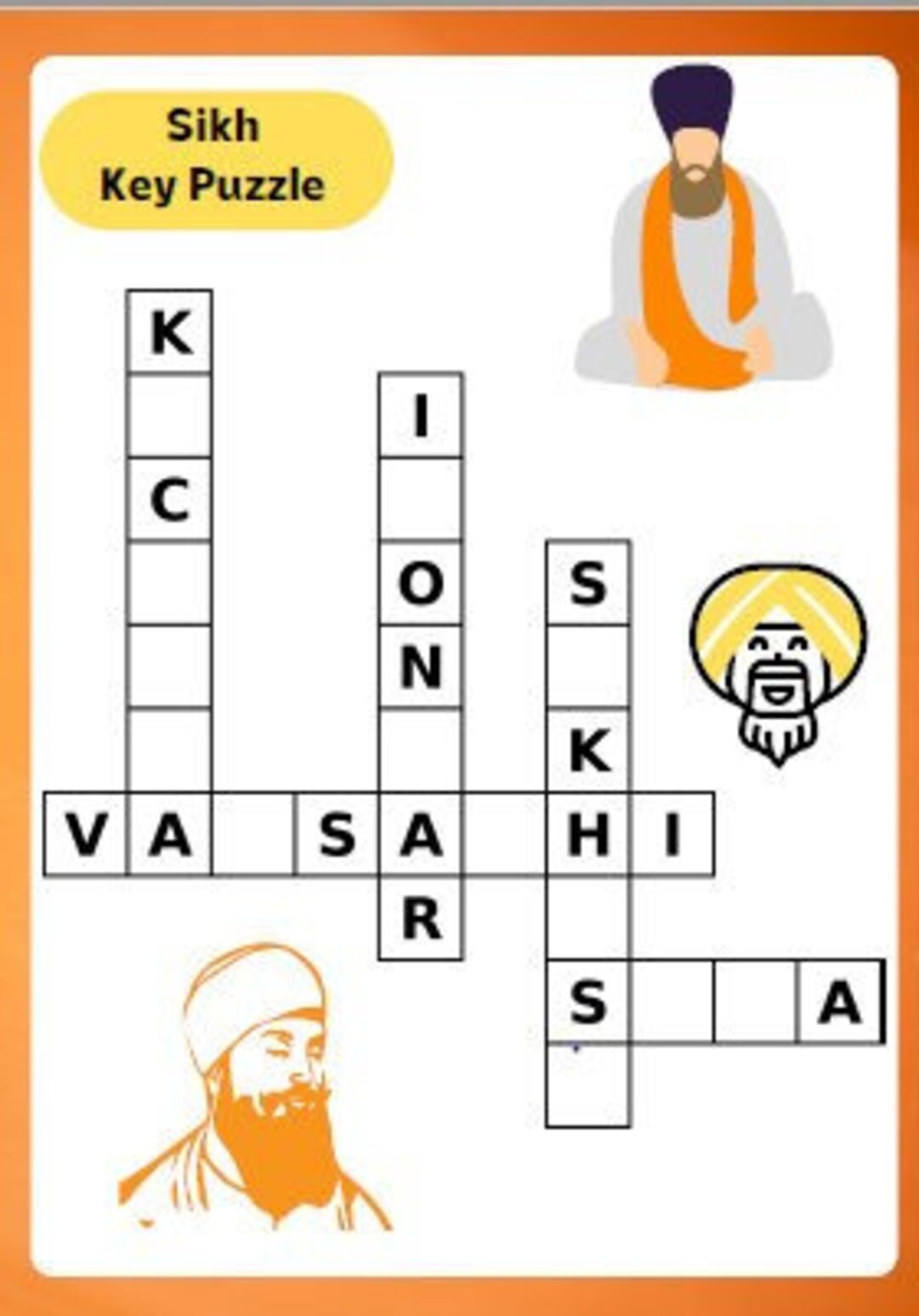 Fun Educational Activity Pack Worksheets About Sikhi for Children - Etsy
