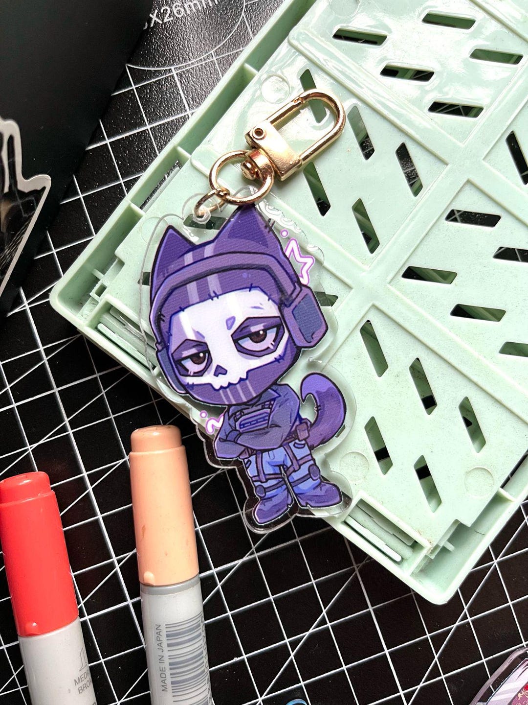 Acrylic Charm Ghost - COD - Call of Duty - Etsy