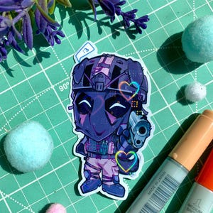 Call of Duty Chibi Holo Stickers - Ghost, Soap and König - Cod - Etsy