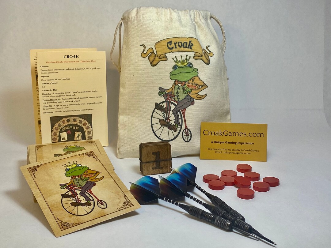 Croak Game With One Set of Darts. 18 or 23 Grams leave Note - Etsy