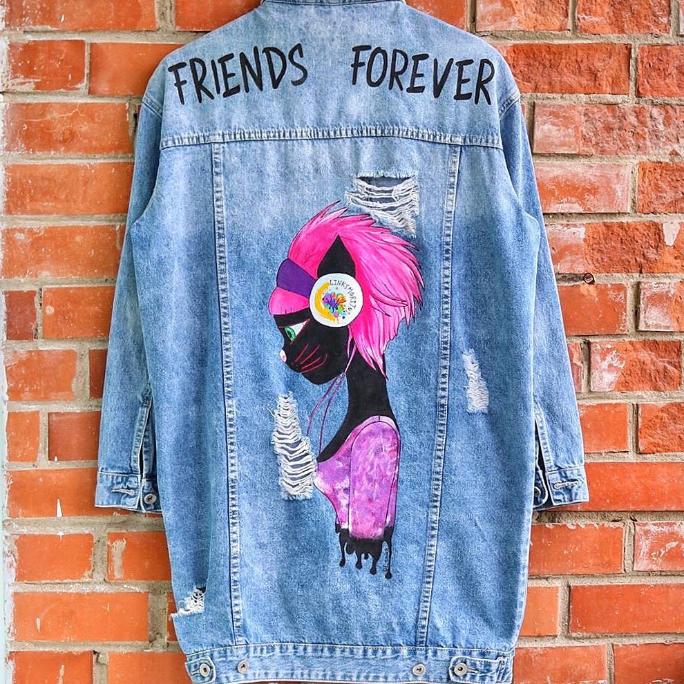 Custom Order Hand Painted Custom Denim Jacket Hand Painted - Etsy