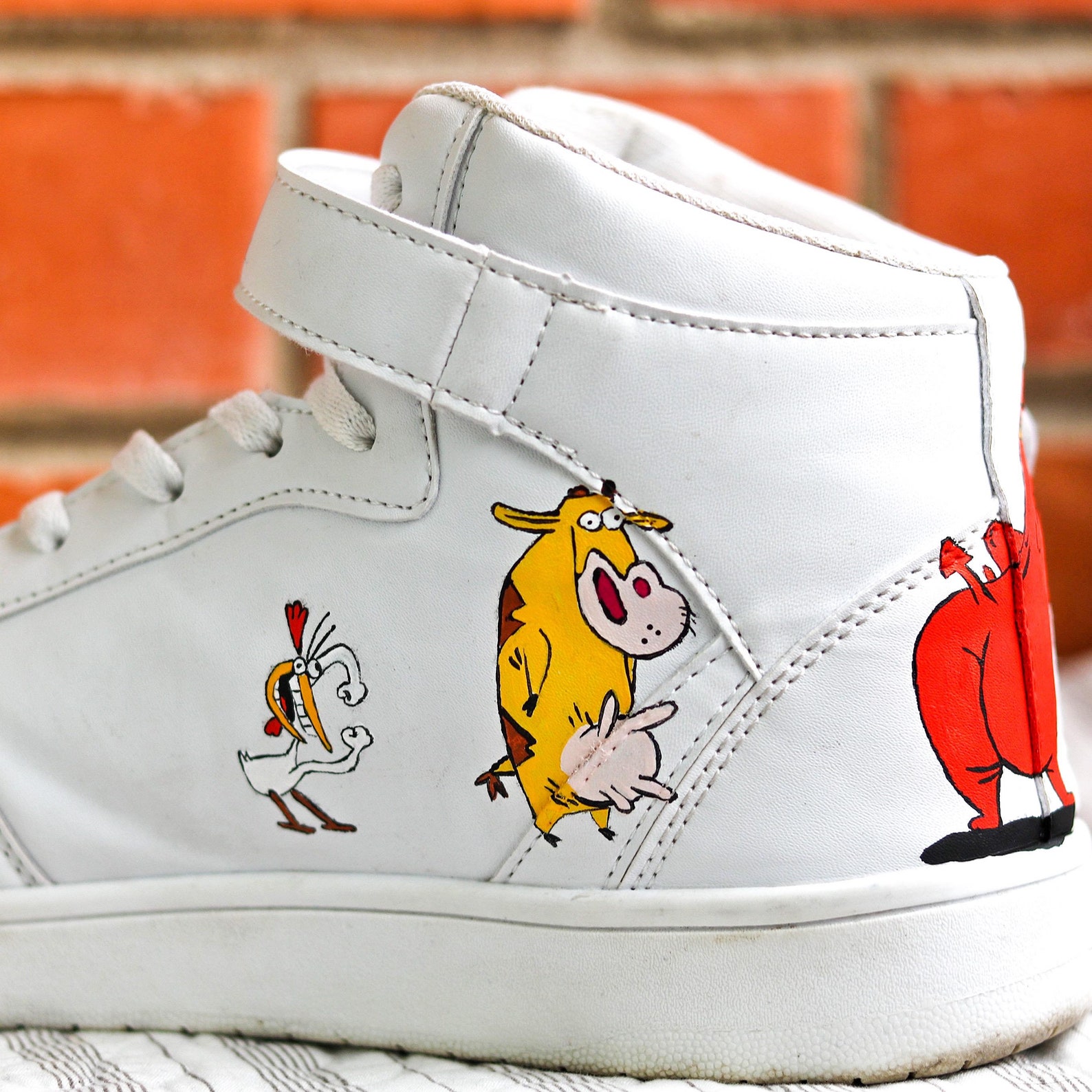 Custom Hand Painted Shoes, Hand Painted Cartoon Shoes, Cartoon Painted ...