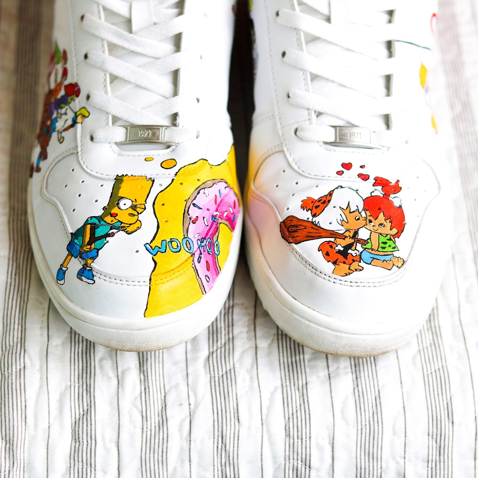 Custom Hand Painted Shoes, Hand Painted Cartoon Shoes, Cartoon Painted ...
