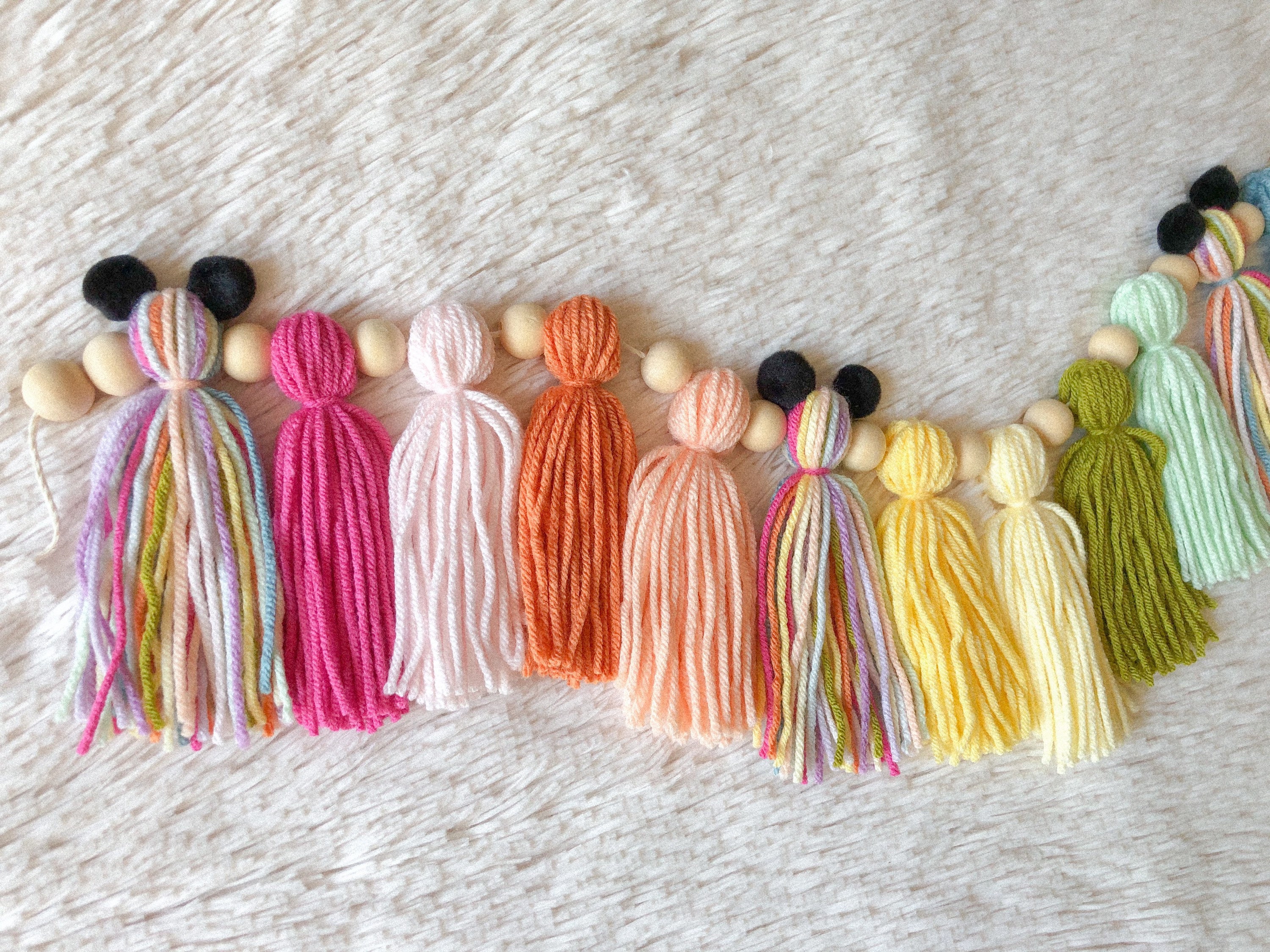 Rainbow Mickey Mouse Inspired Garland/Confetti Mickey | Etsy