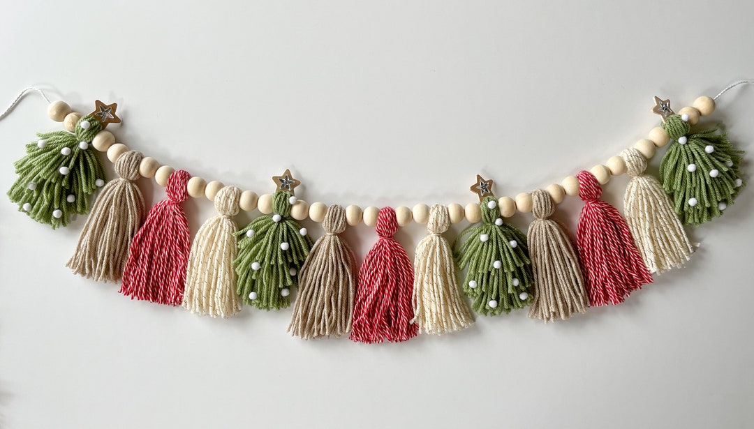 Rustic Christmas Tree Garland/farmhouse Christmas - Etsy Canada