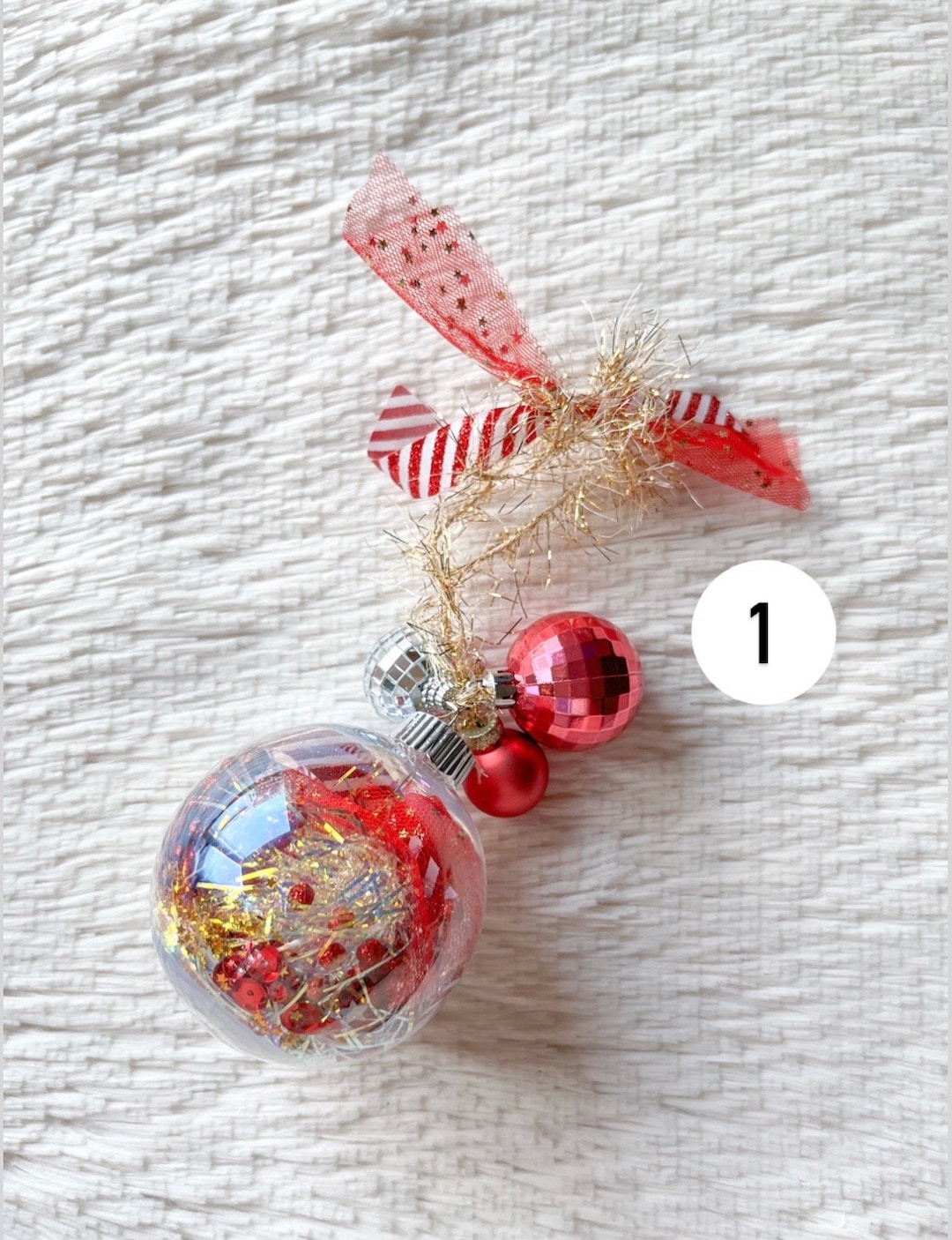Christmas Bulb Ornaments/confetti Christmas/whimsy Christmas - Etsy