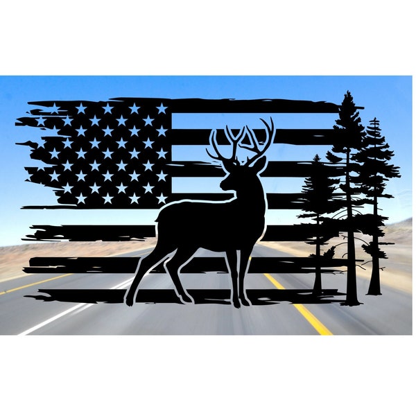 Deer Car Decal - Etsy