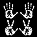 Skull Punisher Skeleton Hand Wave Hand Sets Vinyl Decals *high Quality ...