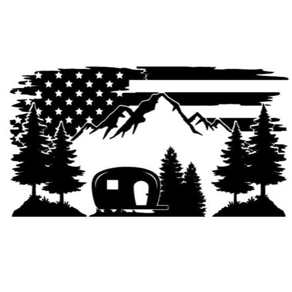 Happy Camper Decal - Etsy