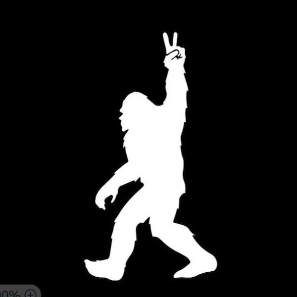 Bigfoot Peace Sign - Etsy