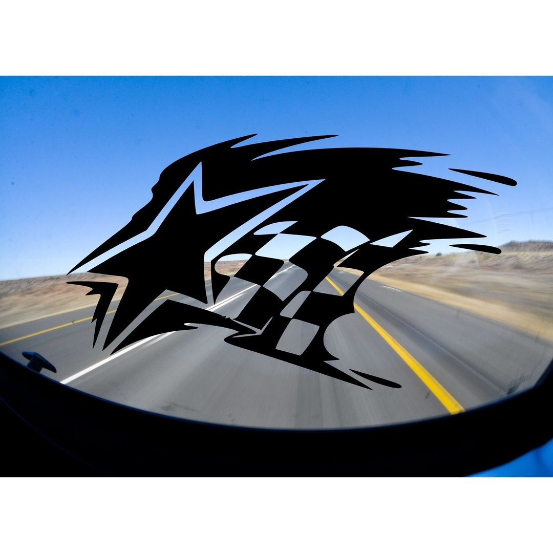 Racing Flag Racing Vinyl Decal high Quality Oracal 651 Vinyl Decal ...