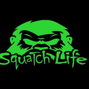 Bigfoot Life Sasquatch Half Head Squatch Life Vinyl Decal *high Quality ...