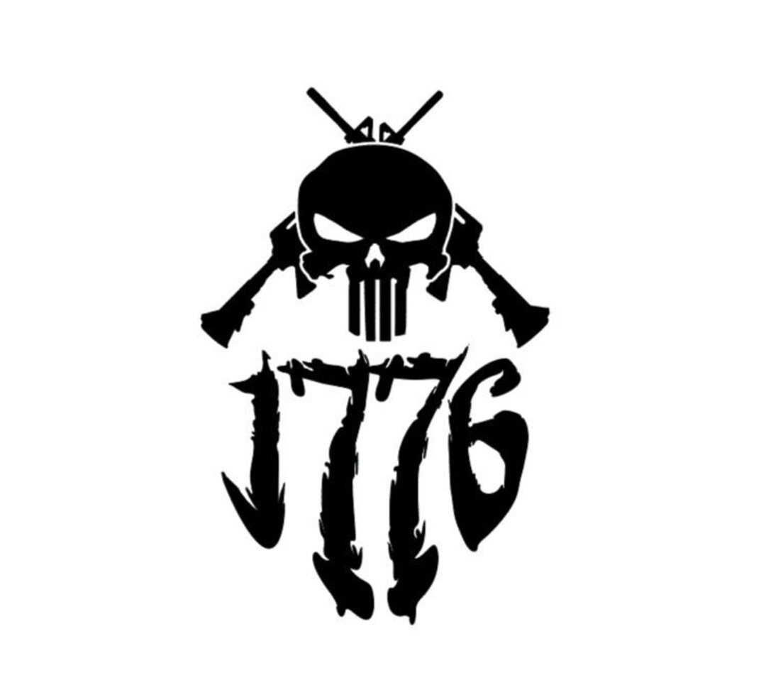 Skull Punisher 2nd Amendment 1776 Vinyl Decal window Graphics - Etsy