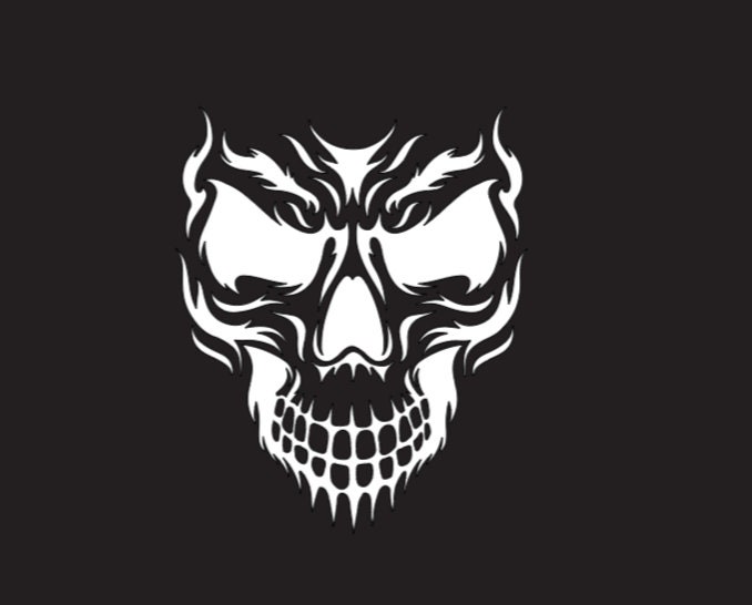 Skull Face Skeleton Face Vinyl Decal high Quality Oracal - Etsy