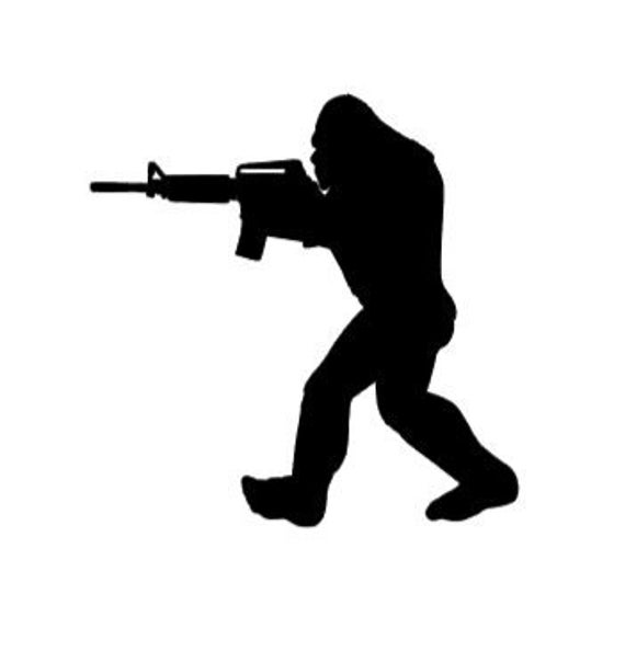 Bigfoot Sasquatch AR-15 car Window Vinyl Decal high Quality - Etsy