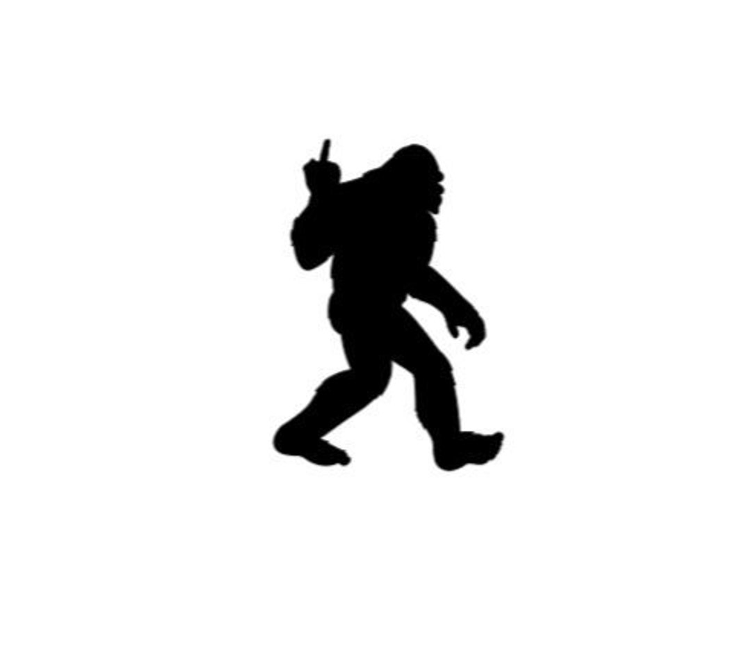 Bigfoot Giving the Middle Finger Vinyl Decal high Quality - Etsy