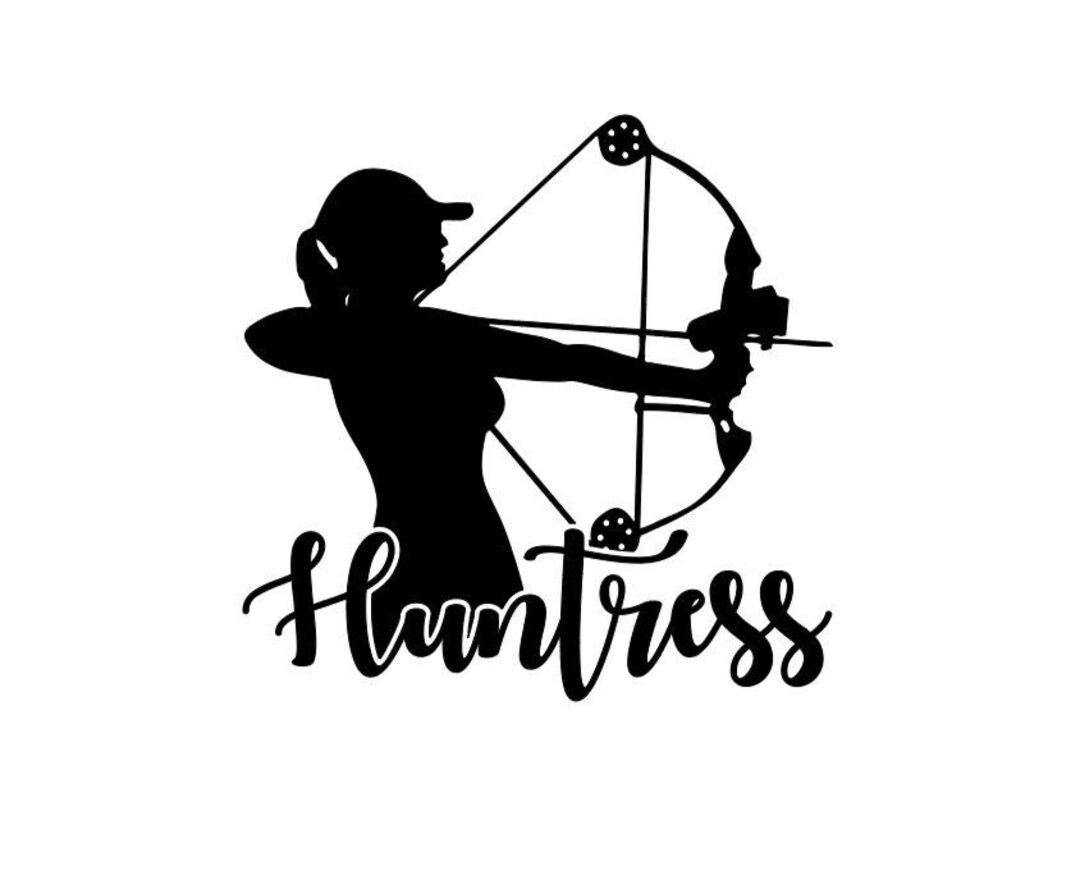 The Huntress Woman's Bow Hunting Vinyl Decal high Quality Oracal 651 ...