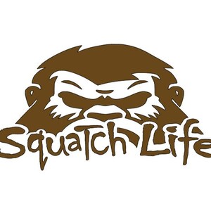 Bigfoot Life Sasquatch Half Head Squatch Life Vinyl Decal *high Quality ...