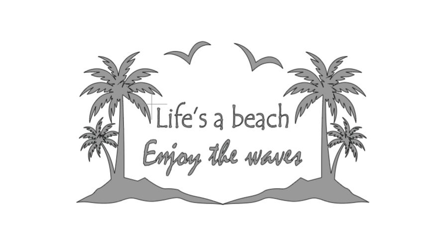 Life A Beach Enjoy the Waves Vinyl Decal high Quality Oracal - Etsy