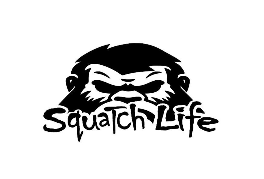 Bigfoot Life Sasquatch Half Head Squatch Life Vinyl Decal *high Quality ...