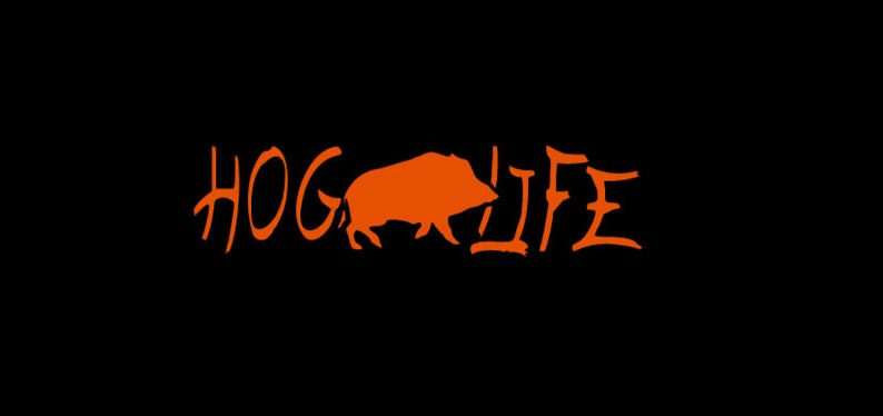 Hog Life Vinyl Car Window Decal/ High Quality Oracal Vinyl - Etsy
