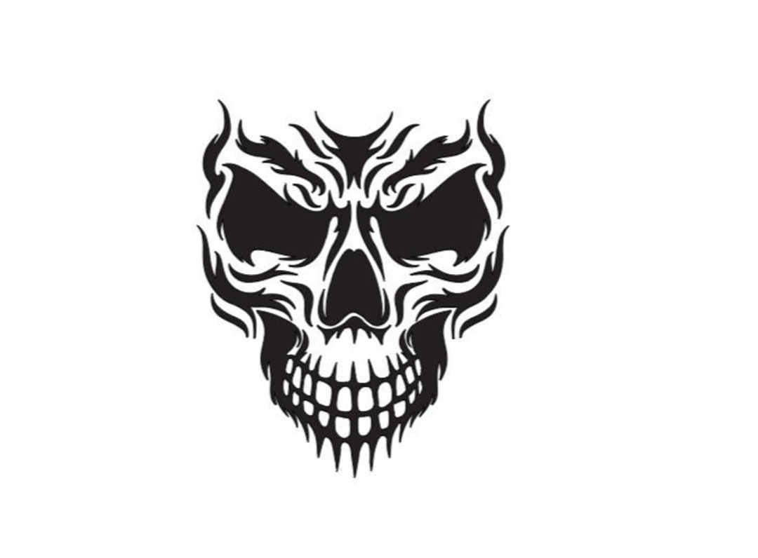 Skull Face Skeleton Face Vinyl Decal high Quality Oracal 651 Vinyl many ...