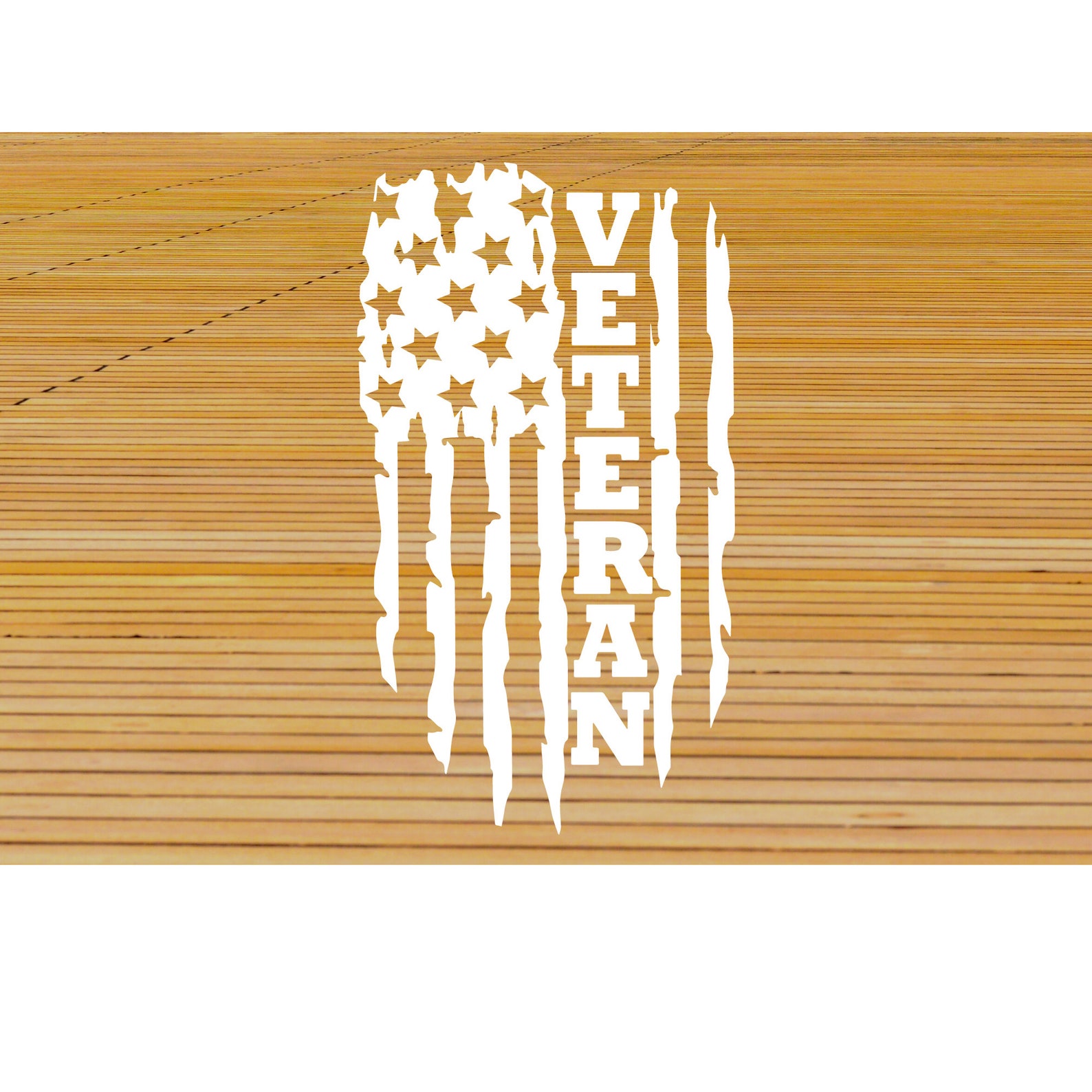 American Veteran Flag Vinyl Decal for Any Smooth Surface - Etsy