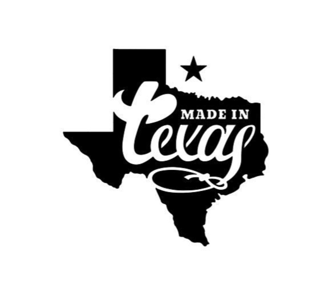 Made in Texas State Design Vinyl Decalhigh Quality Oracal 651 Vinyl ...