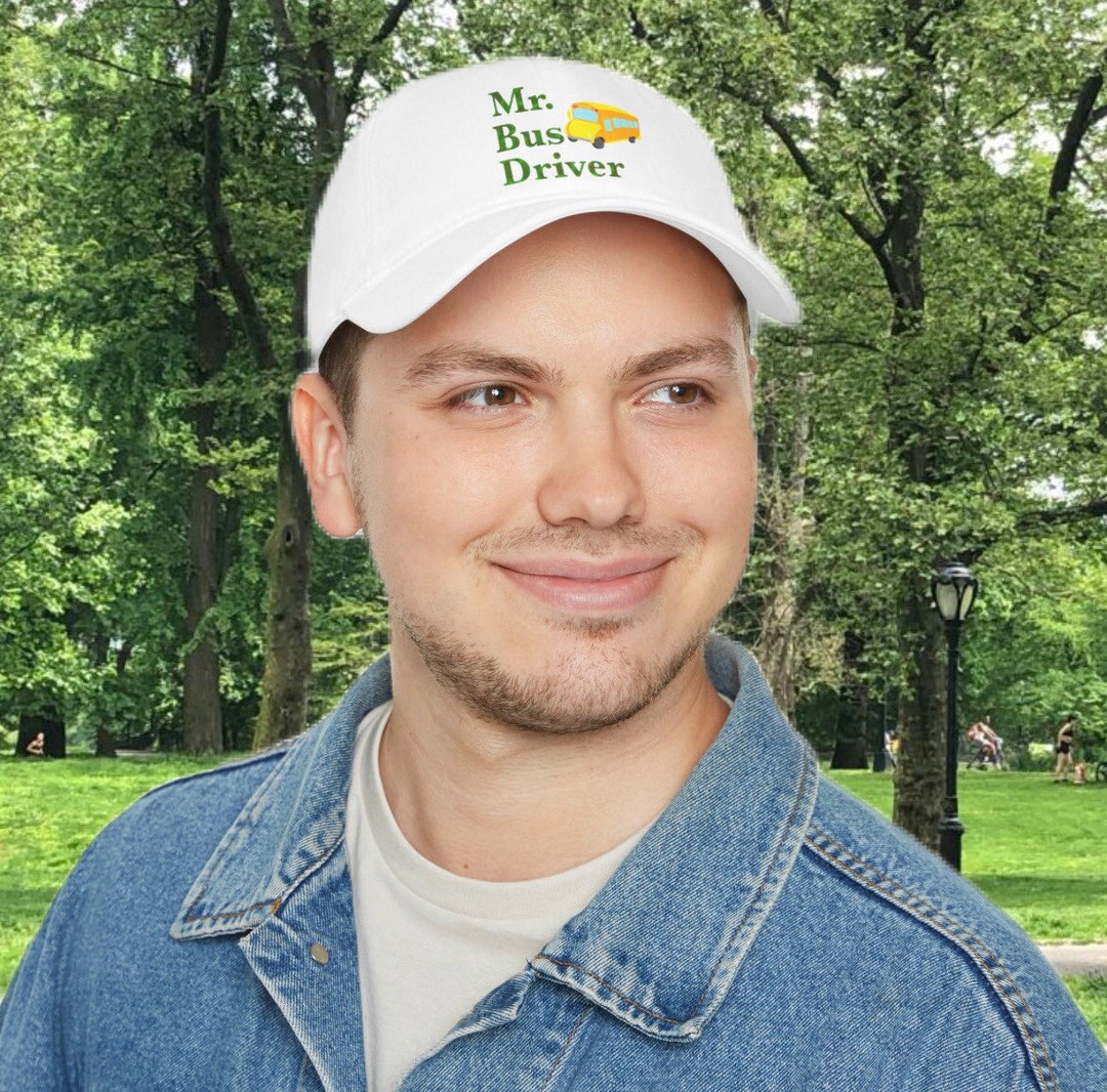 Mr. Bus Driver Baseball Cap, Camo Lettering - Etsy