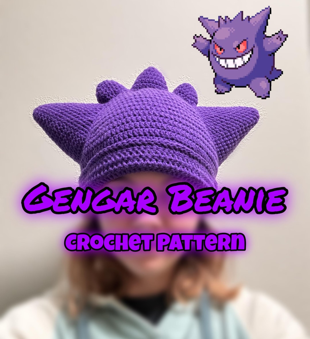Gengar Beanie Crochet Pattern - Etsy