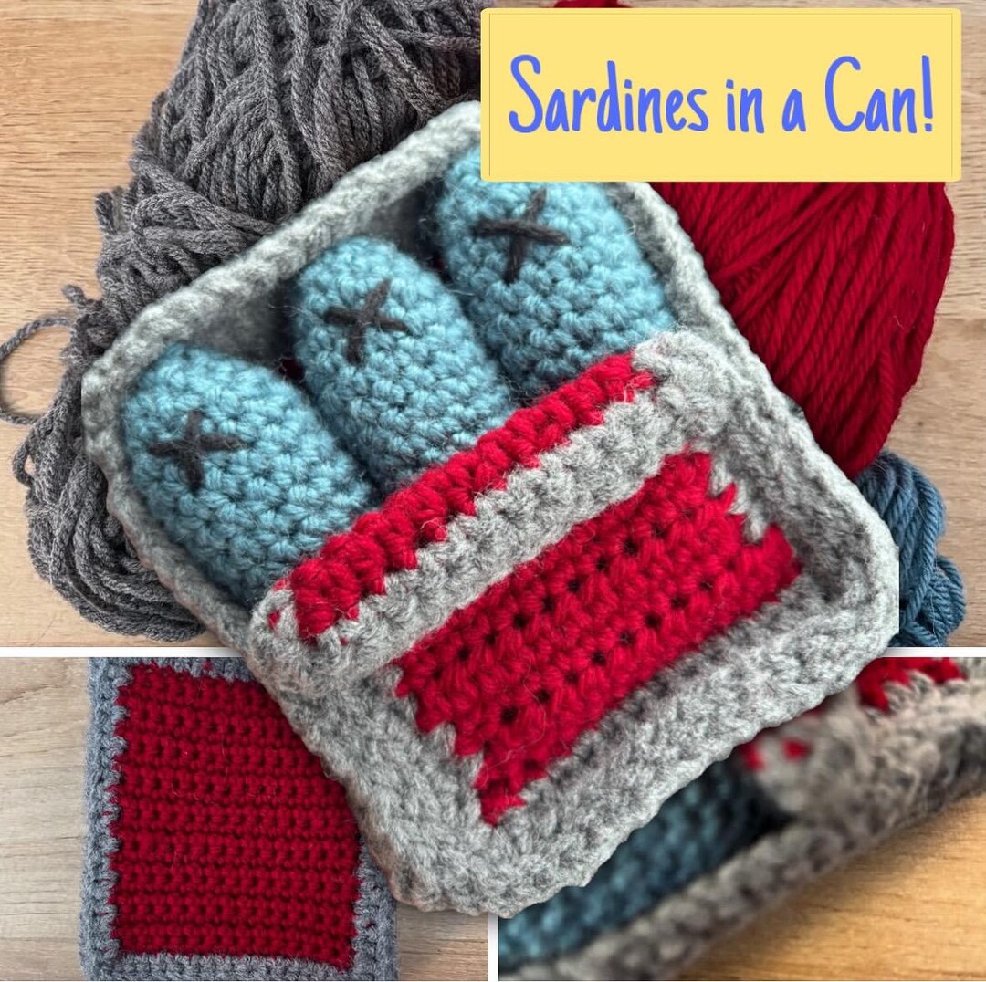 Sardines in a Can Pattern | Crochet | Beginner Friendly | Low Sew - Etsy