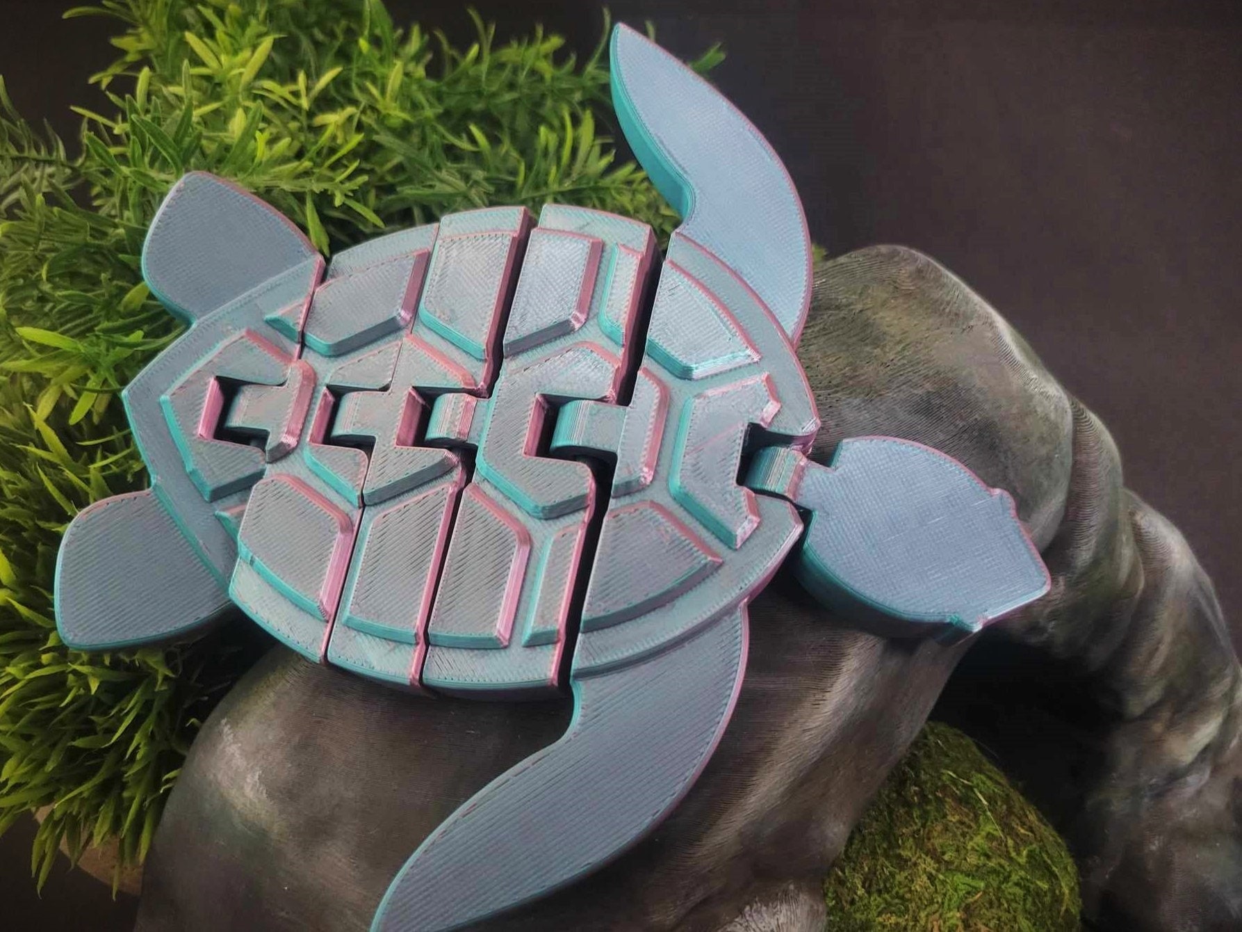 3D Printed Flexi Turtle Fidget Toy Available in Several Colors ...