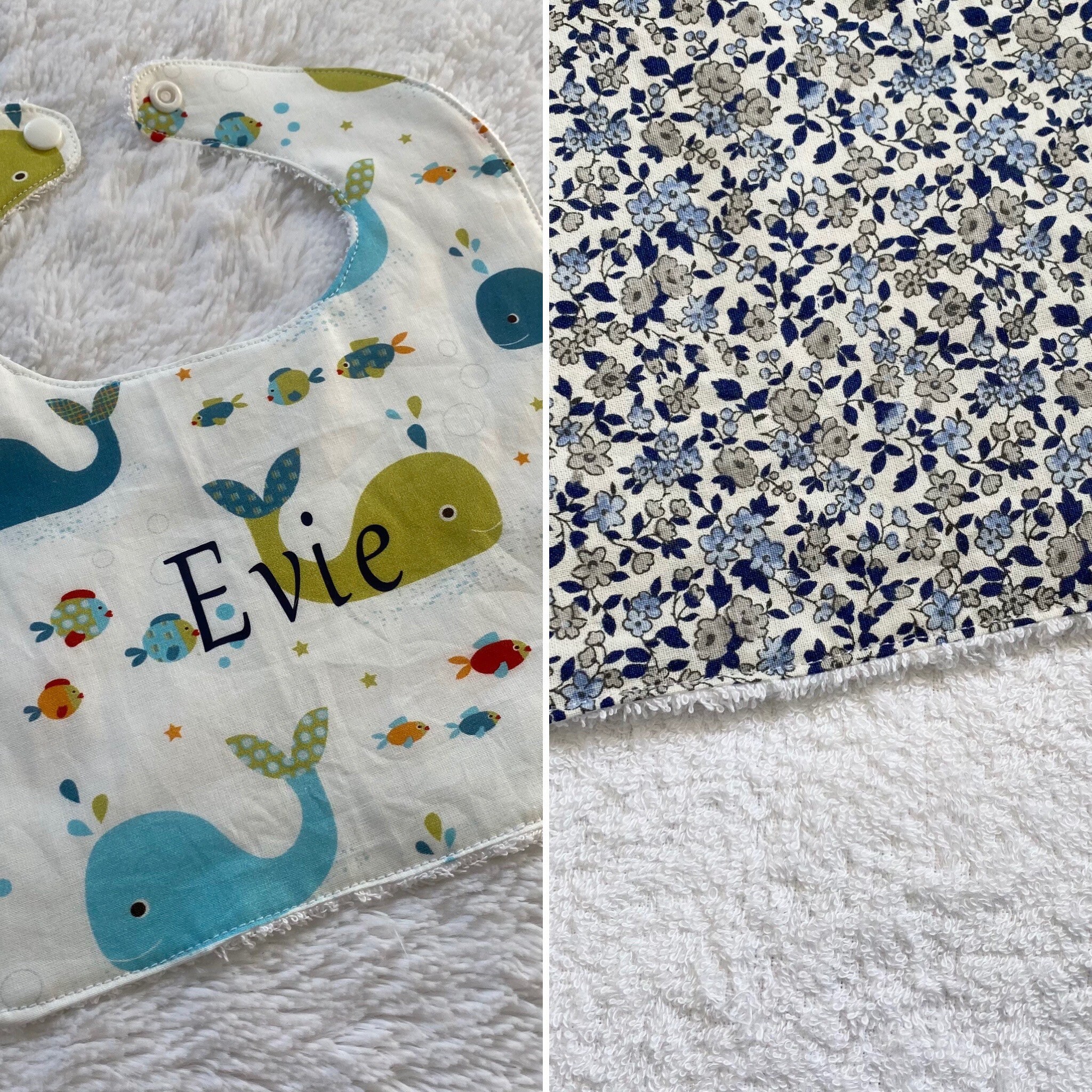 Bavoir / bavette bébé personnalisable avec prénom - Etsy 日本