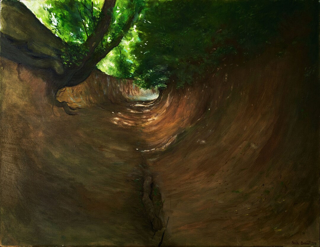 Original Landscape Oil on Canvas Forrest Gorge - Etsy