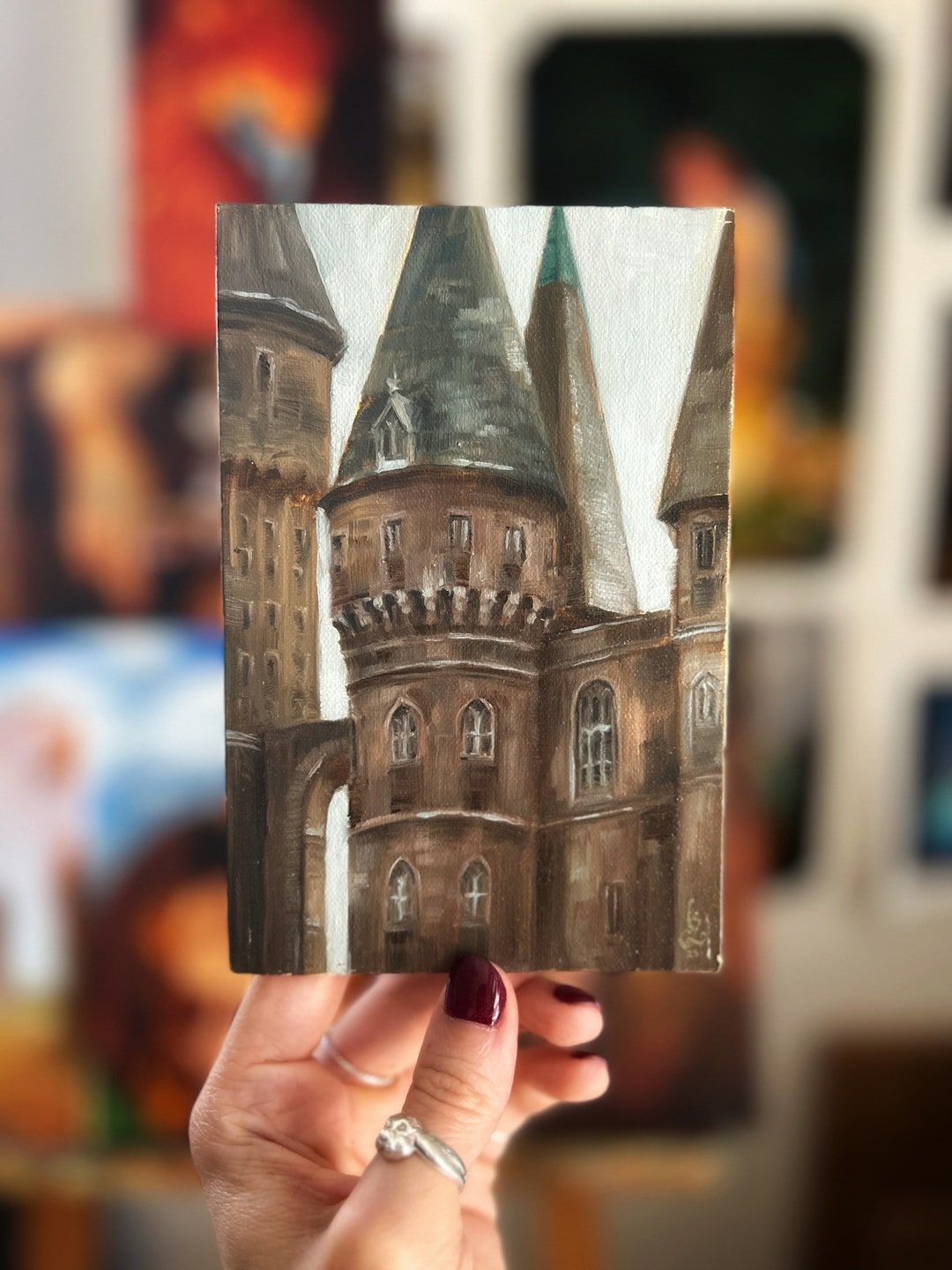 Hogwarts Towers Original Artwork - Etsy