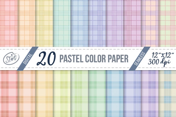 Pastel digital paper and cute pastel patterns for digital | Etsy