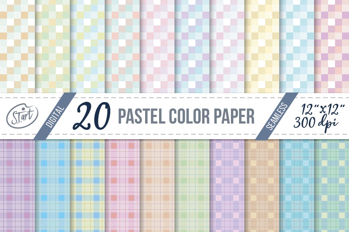 Pastel Digital Paper and Printable Paper Background Patterns - Etsy New ...