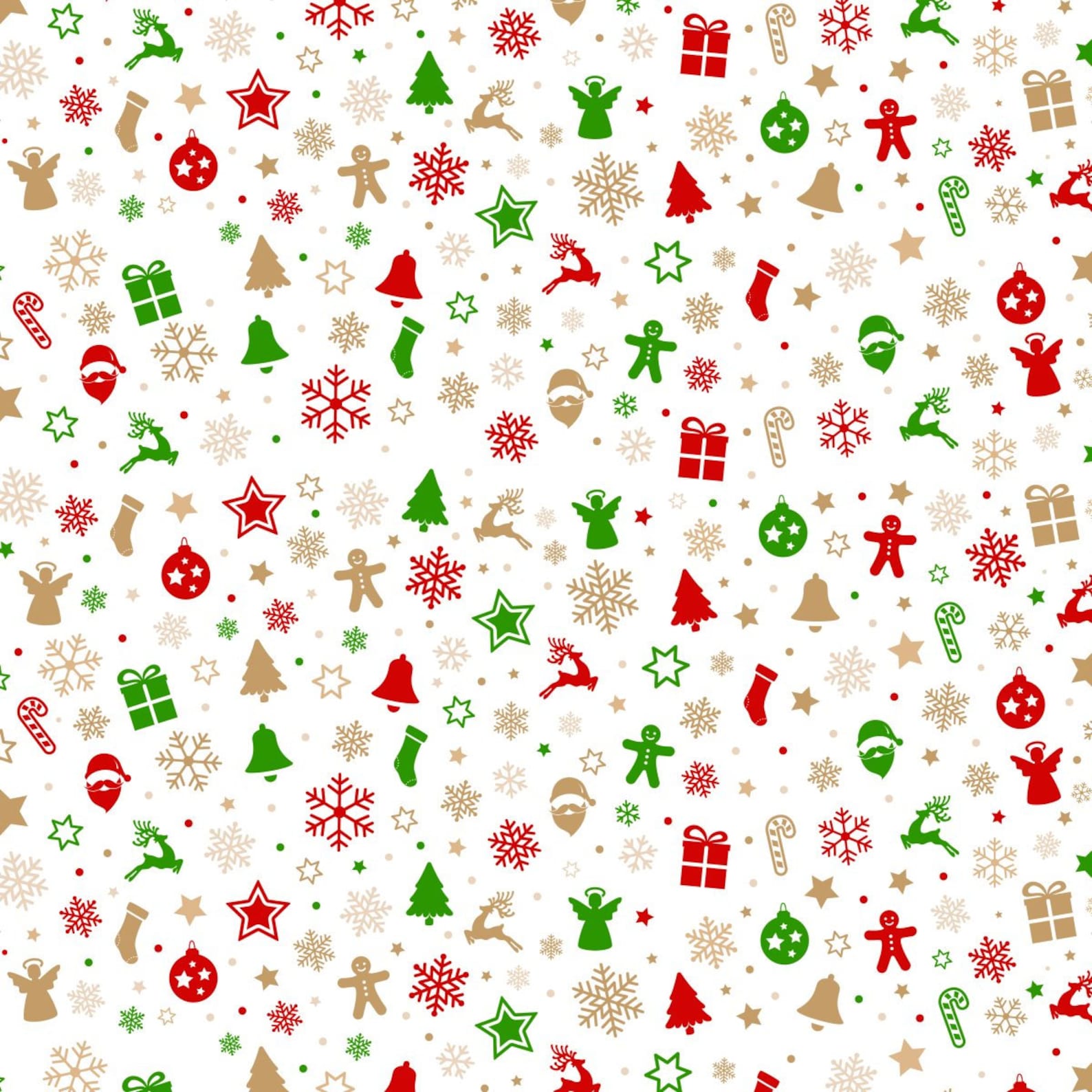 Digital Christmas Paper and Ornaments for Scrapbooking and - Etsy UK